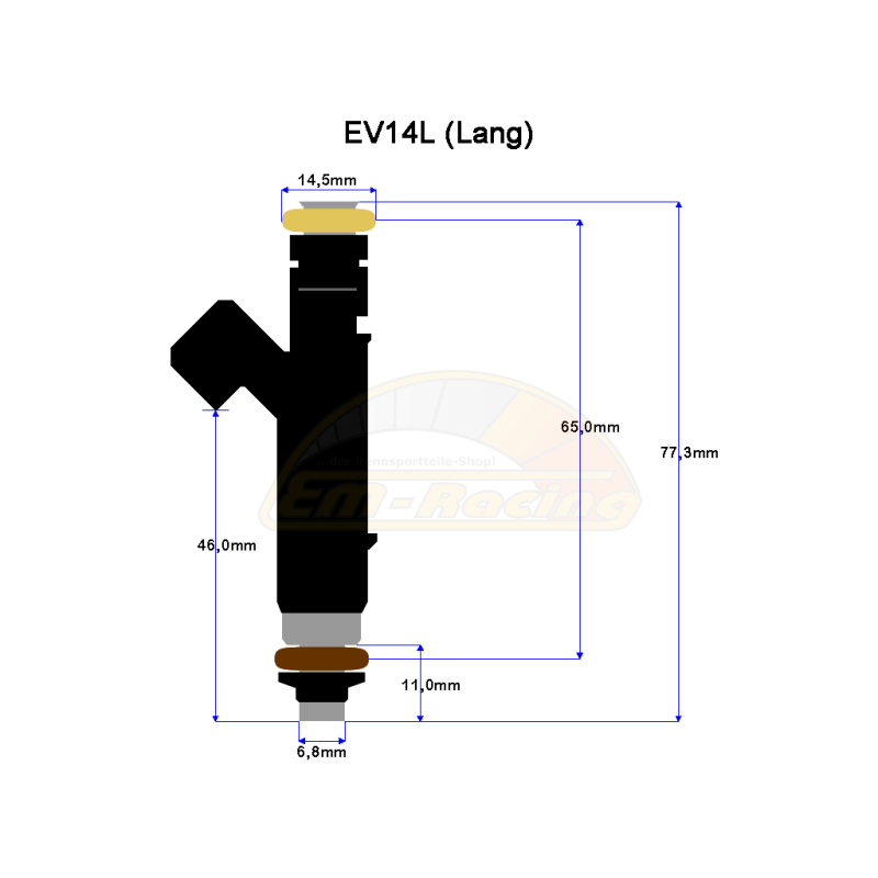 Bosch 0280158827 NGI2 Einspritzventil EV14 1700ccm - 6er Set - EM-Rac ...